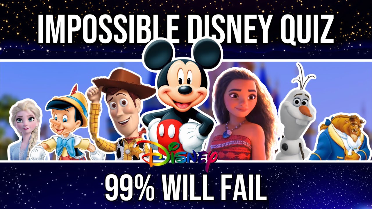 15 IMPOSSIBLE DISNEY QUESTIONS!! - YouTube