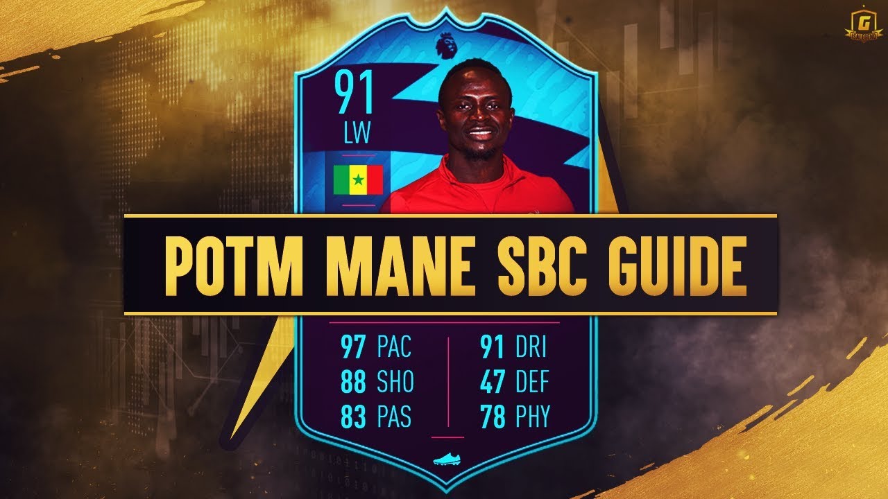 FIFA 20 POTM Sadio Mane SBC Guide - 91 Rated, 875k Spend & 140K Worth ...