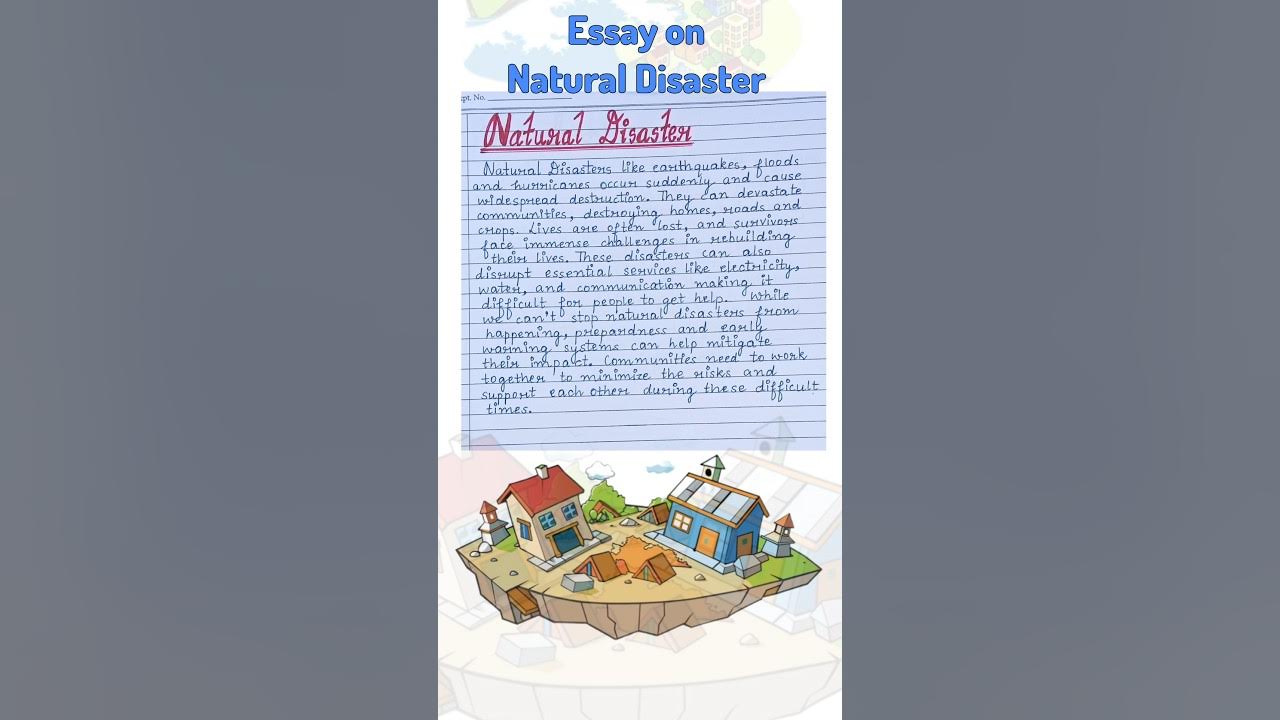 Essay on Natural Disaster/ Write 150 words essay on natural disaster ...