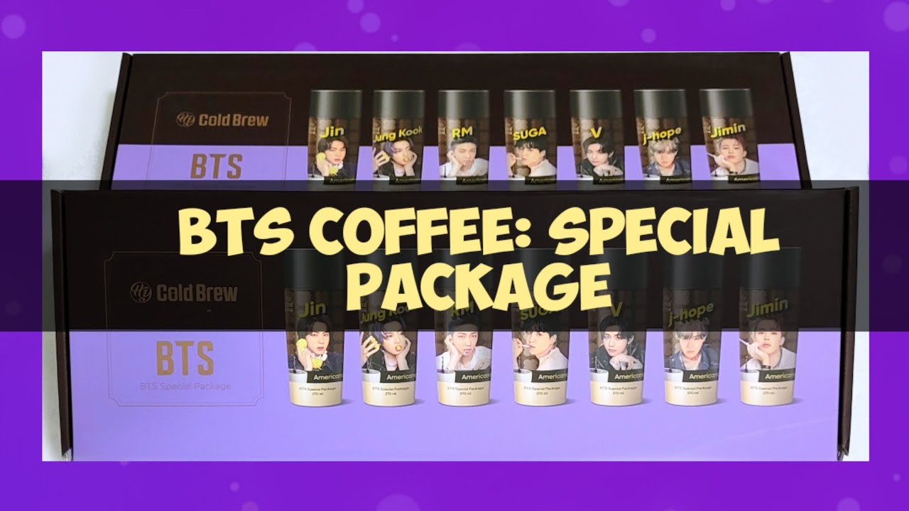 BTS Coffee Special Package - YouTube