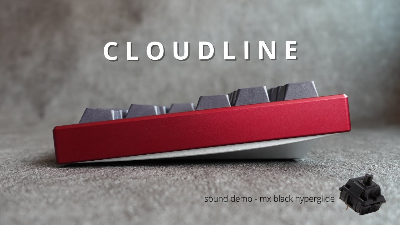 Sound Demo | Cloudline TKL | MX Black Hyperglide PP Plate - YouTube