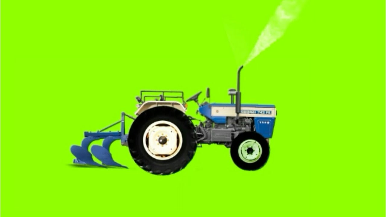 Tractor ट्रैक्टर | वाहन running vehicles green screen blue screen ...
