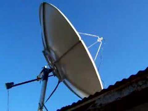 Playing with my Motorised Dish - YouTube