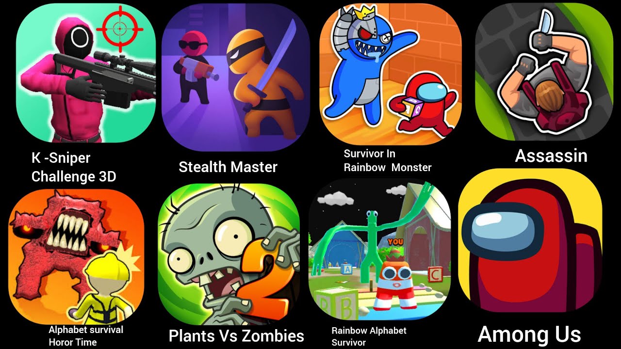 K-Sniper Challenge 3D,Stealth Master,Survivor InRainbow Monster ...