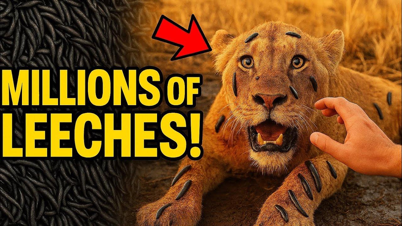 Brave Lion Cub Saves Mother from Deadly Leech Attack | Wild 911 - YouTube