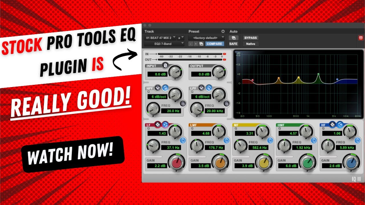 PRO TOOLS STOCK EQ IS REALLY GOOD! HEAR IN "STEREO" HD 1080p - YouTube