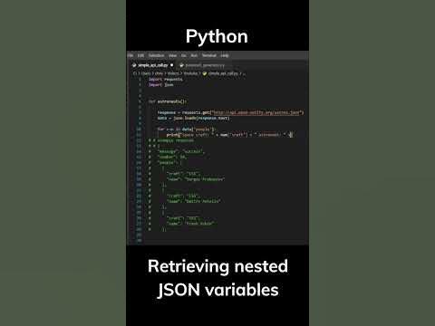 Need to access nested JSON? #pythoncoding #python #coding - YouTube