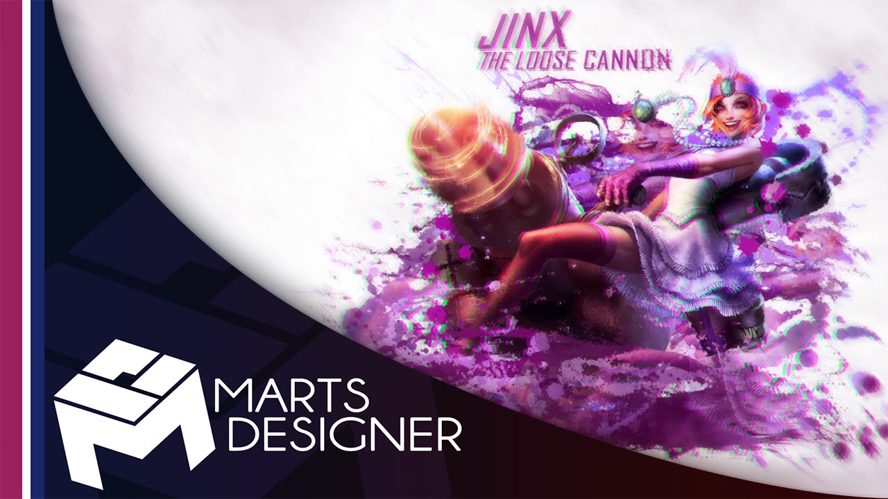 SpeedArt. Jinx Splash Style | by MartsDesigner - YouTube