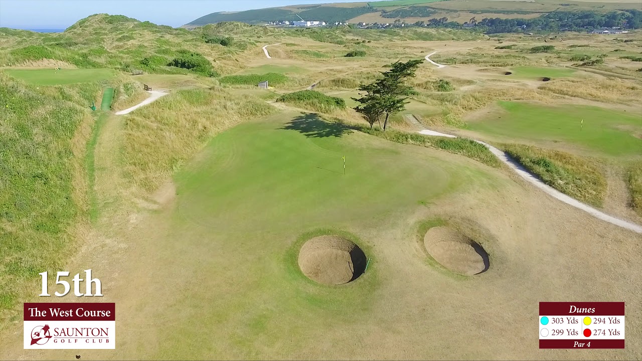 SAUNTON WEST COURSE HOLE 15 - YouTube