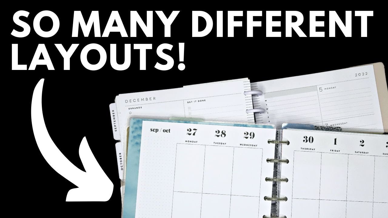 COMPARING DIFFERENT HAPPY PLANNER LAYOUTS - VERTICAL, DASHBOARD ...