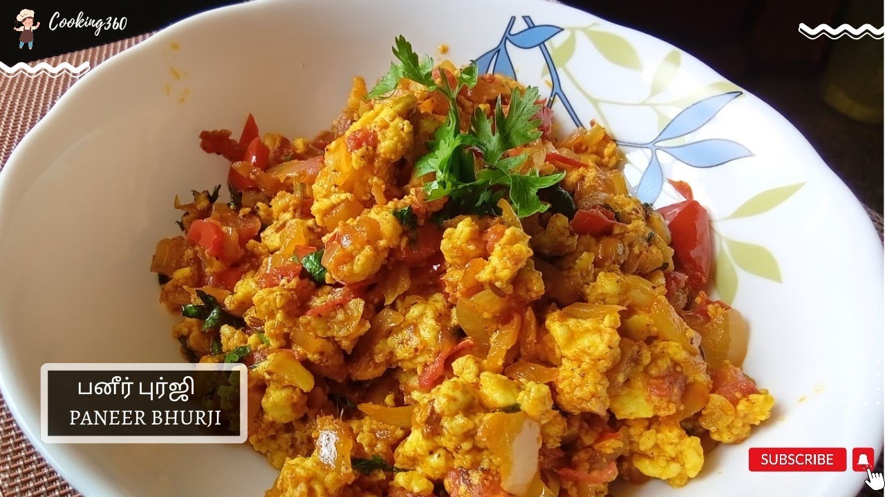 Paneer recipes |PANEER BHURJI| SCRAMBLED PANEER @cooking360 # ...