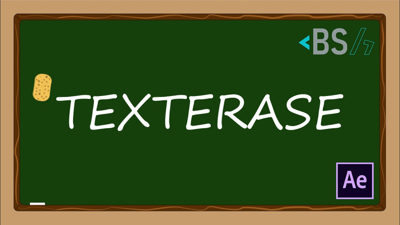 Text Erase Animation After Effects - YouTube