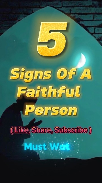 Five signs of a faithful person #trending #shorts #faithful - YouTube