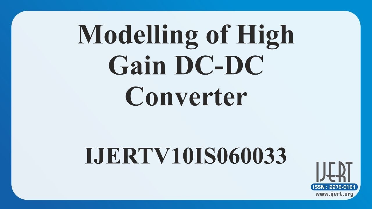 Modelling of High Gain DC-DC Converter - YouTube