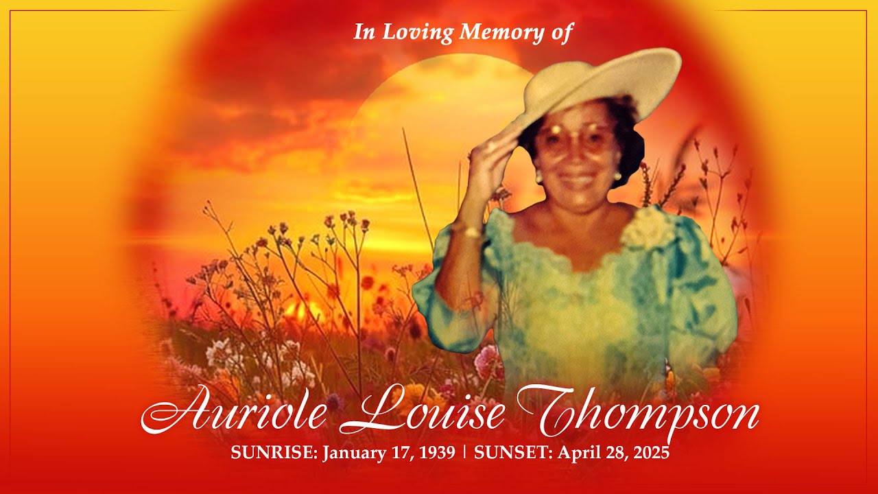 Celebrating The Life of Auriole Louise Thompson - YouTube