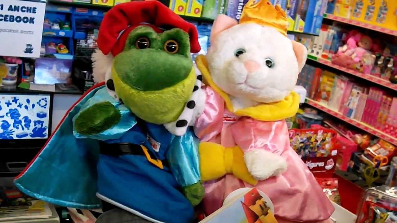 Trudi Story Puppets - Marionette Ranocchio/Principe e Gatta/Principessa ...