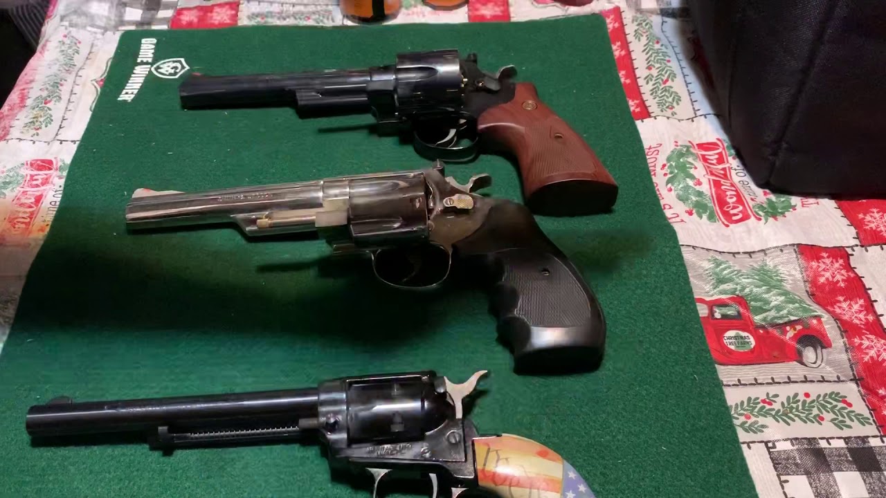 Range results Smith and Wesson Model 29 and Model 57 - YouTube