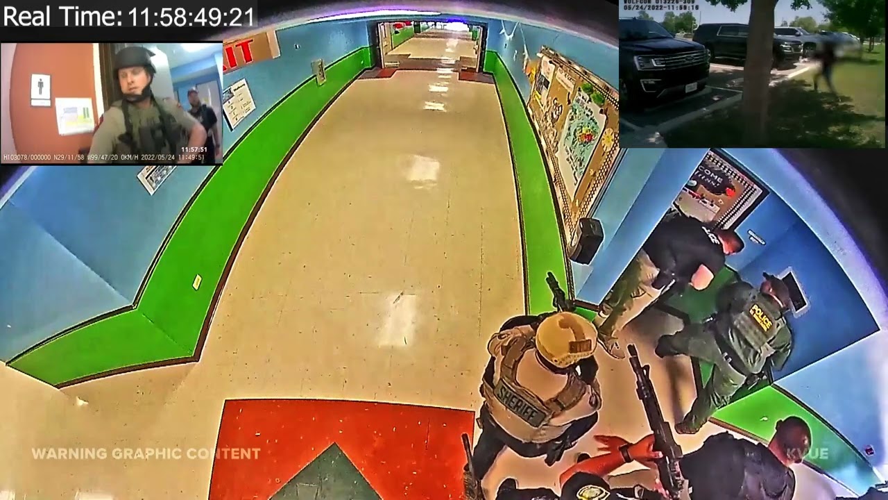 CLARIFIED AUDIO- Robb Elementary Hallway footage- Speculative Subtitles ...