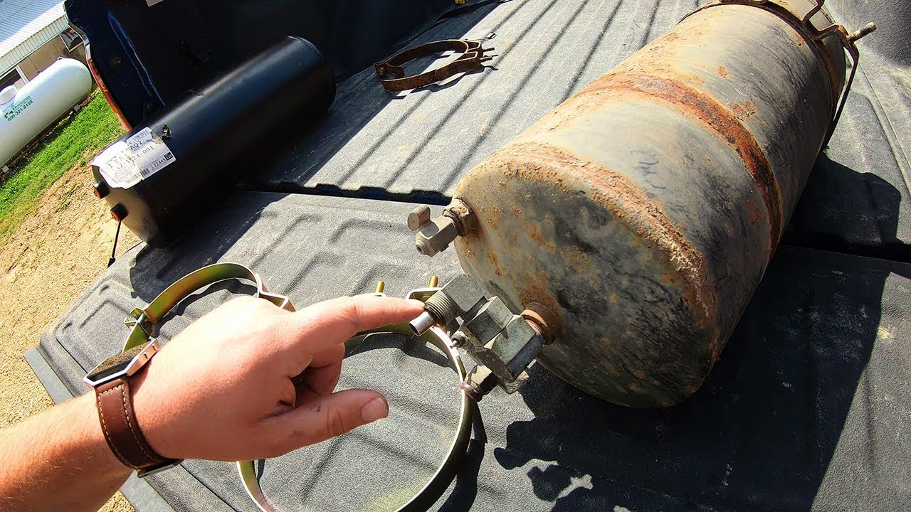 Fixing Big Red's Blown Air Tank - YouTube