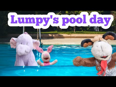 Lumpy the Heffalump Plush Adventures: Lumpy's pool day - YouTube