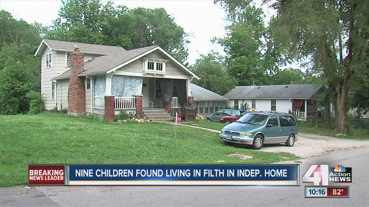 Three adults charged after nine children found living in filth and ...