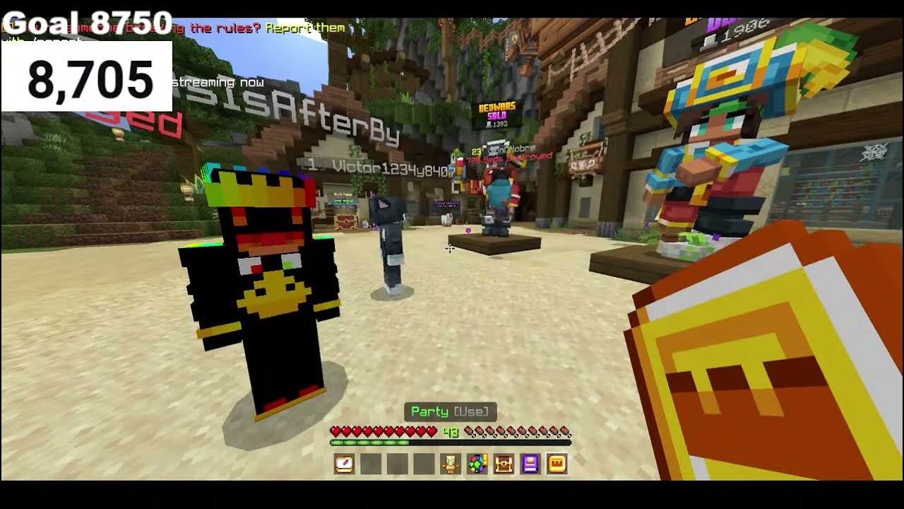 Hive Live Playing With Viewers Minecraft! - YouTube