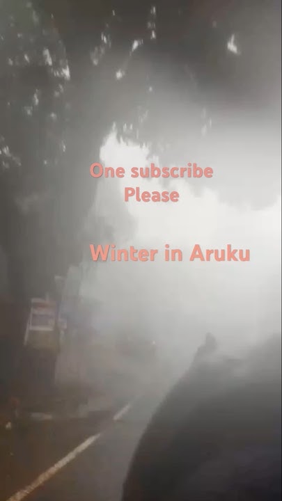 Winter season in aruku - YouTube