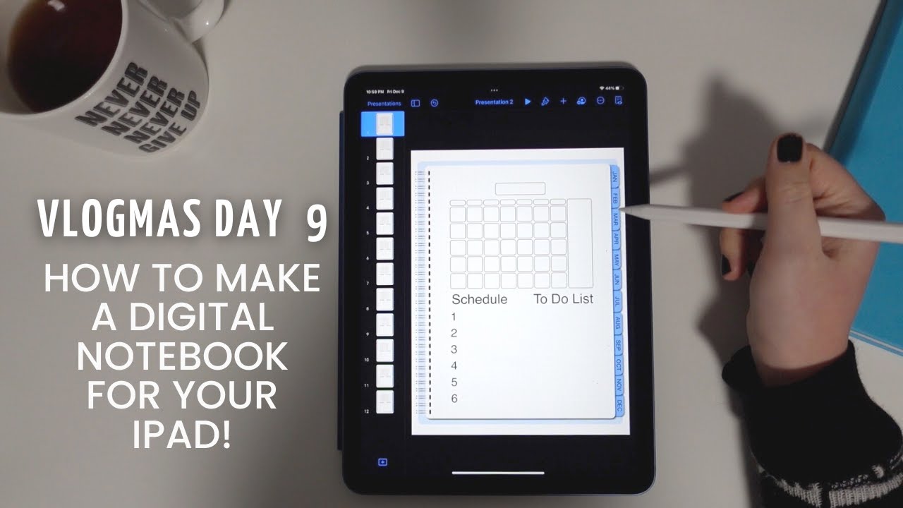 How To Make A Digital Notebook For Goodnotes // Vlogmas Day 9 - YouTube