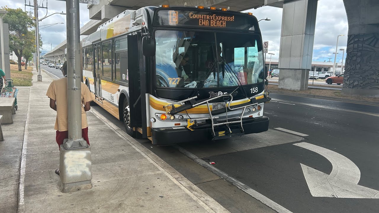 Thebus Honolulu Bus' 158 New Flyer DE60LFR Route E CountryExpress! Ewa ...