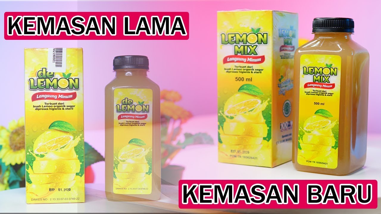 Kemasan Dan Botol Terbaru De Lemon || Khasiat dan Harga Tetap Sama ...