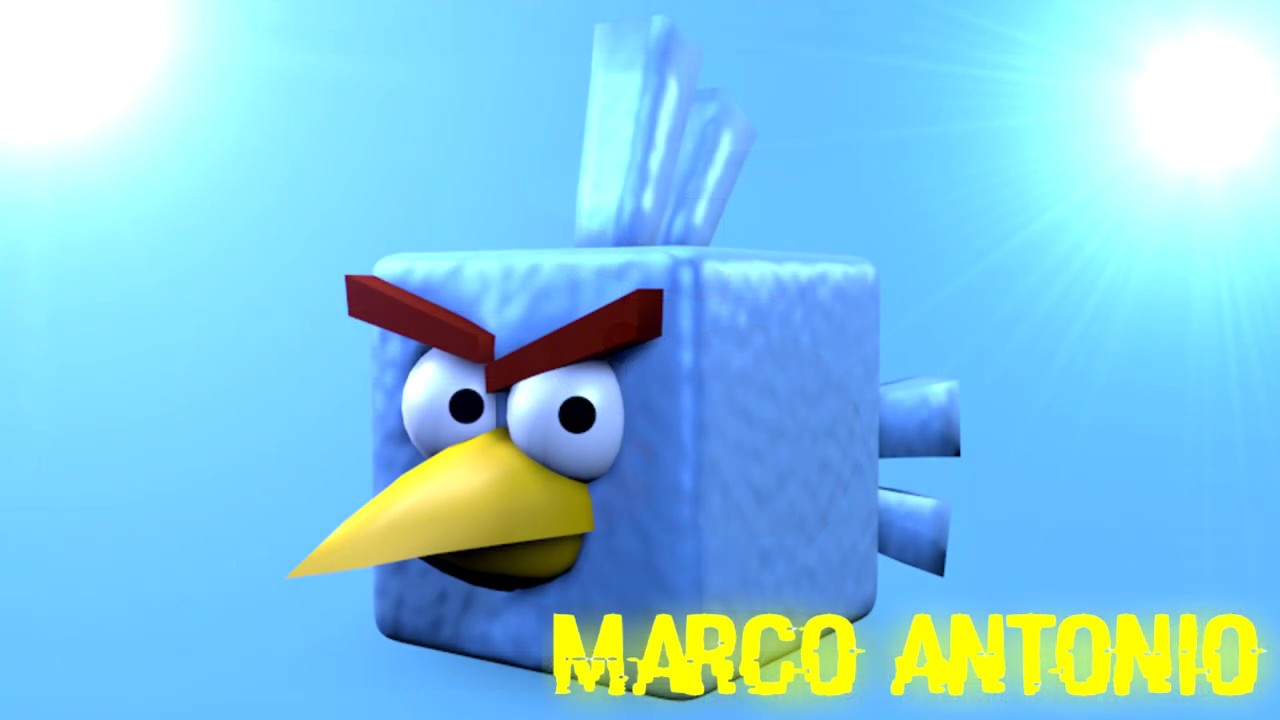 C4D | Angry Birds Space | Modeling Ice Bird (READ DESC) - YouTube