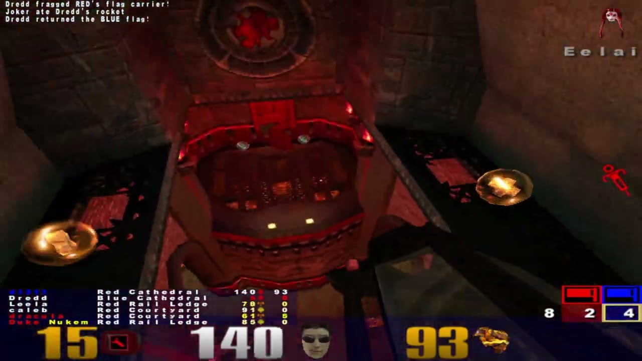 quake iii arena quake3e capture the flag part 3 - YouTube