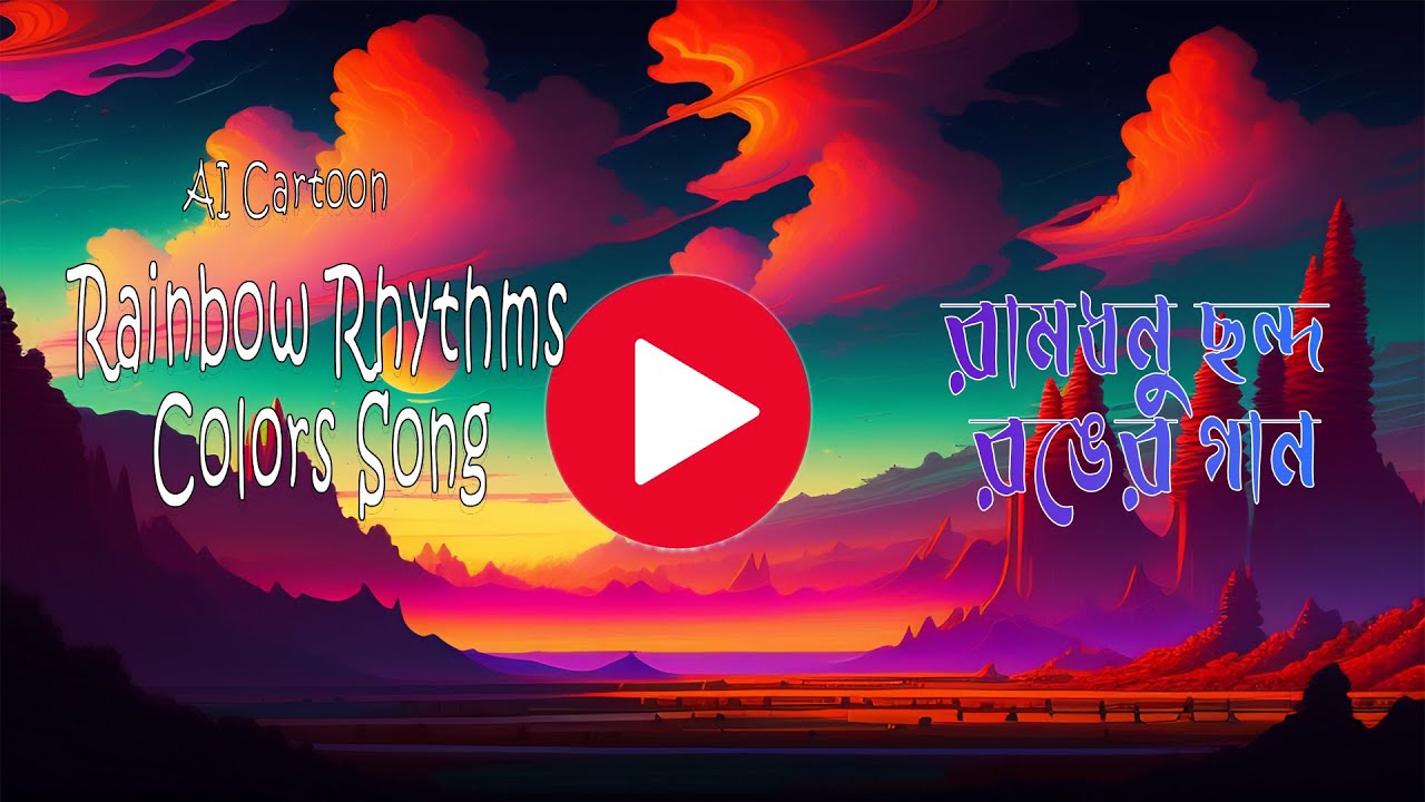 "Rainbow Rhythms: Colors Song II "রামধনু ছন্দ: রঙের গান II AI CartoonII ...