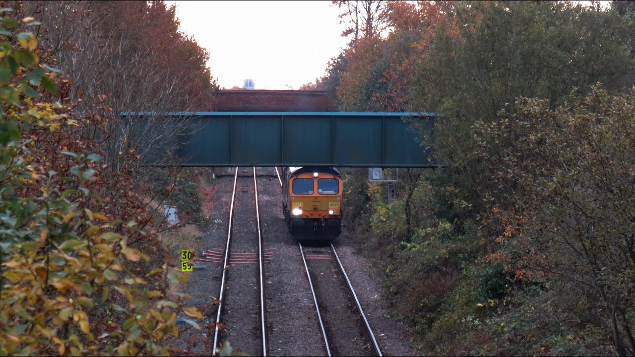 GBRf Class 66 & 60 No's. 66777 & 60087 on 0G60 Tuebrook Sdgs ...