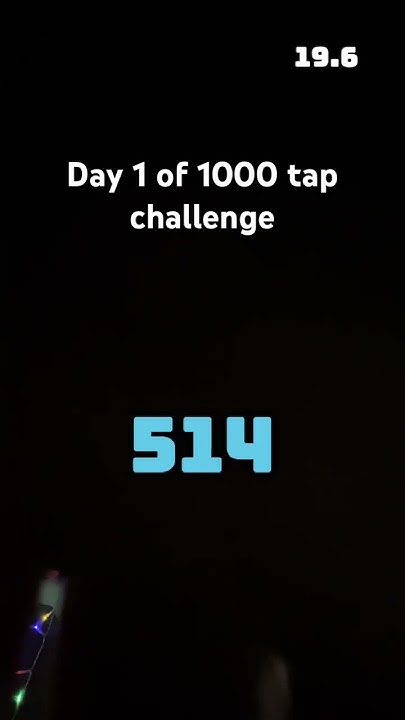 Day 1 of 1000 tap challenge #shorts - YouTube