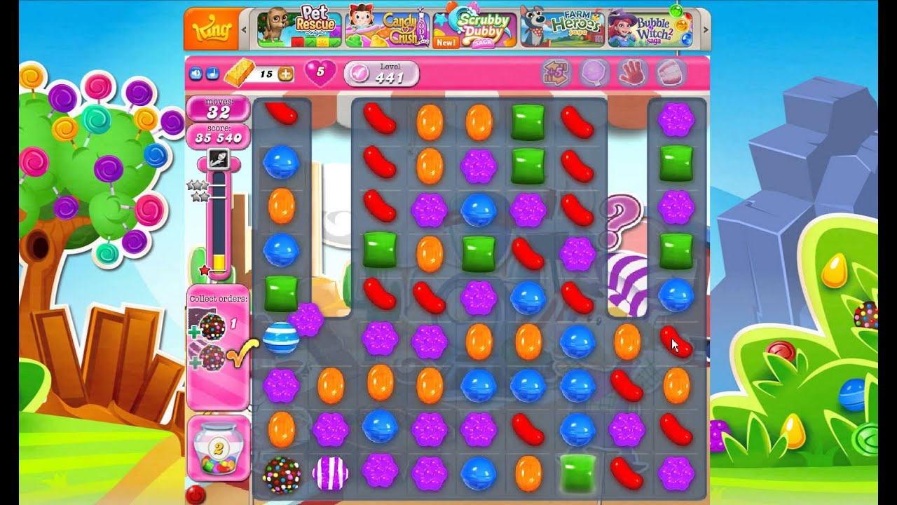 Candy Crush Saga Level 441 Score 201 380 by Funny - YouTube