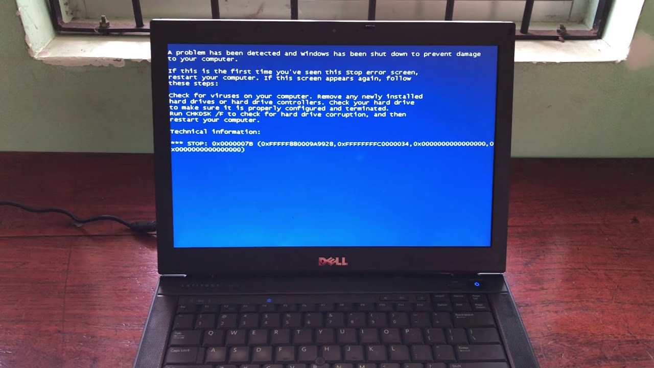stop: 0x0000007b blue screen error on laptop - YouTube