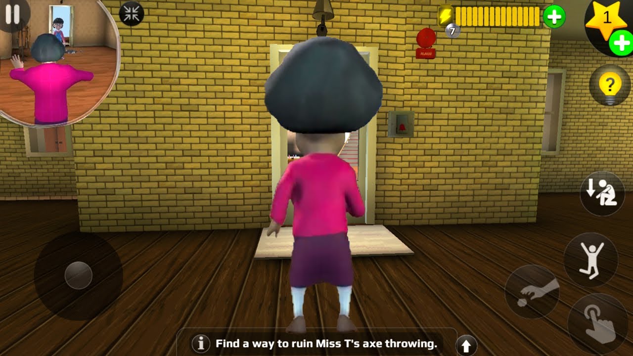 Miss Teacher against Miss T in Scary Teacher 3D House Update Game - YouTube