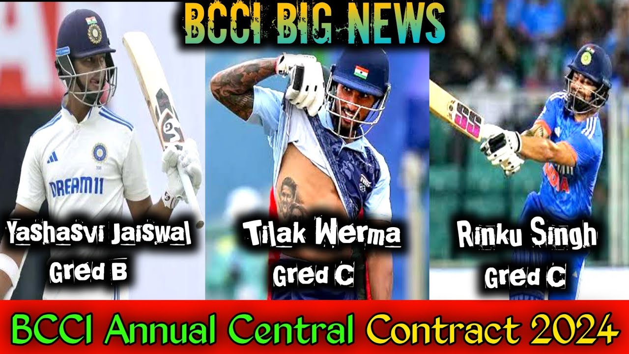 BCCI annual contract 2024 | इन खिलाड़ियों को मिला bcci का सालाना ...
