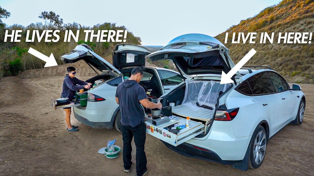 Behind The Scenes Living In Tesla’s (Model X and Model Y) - YouTube