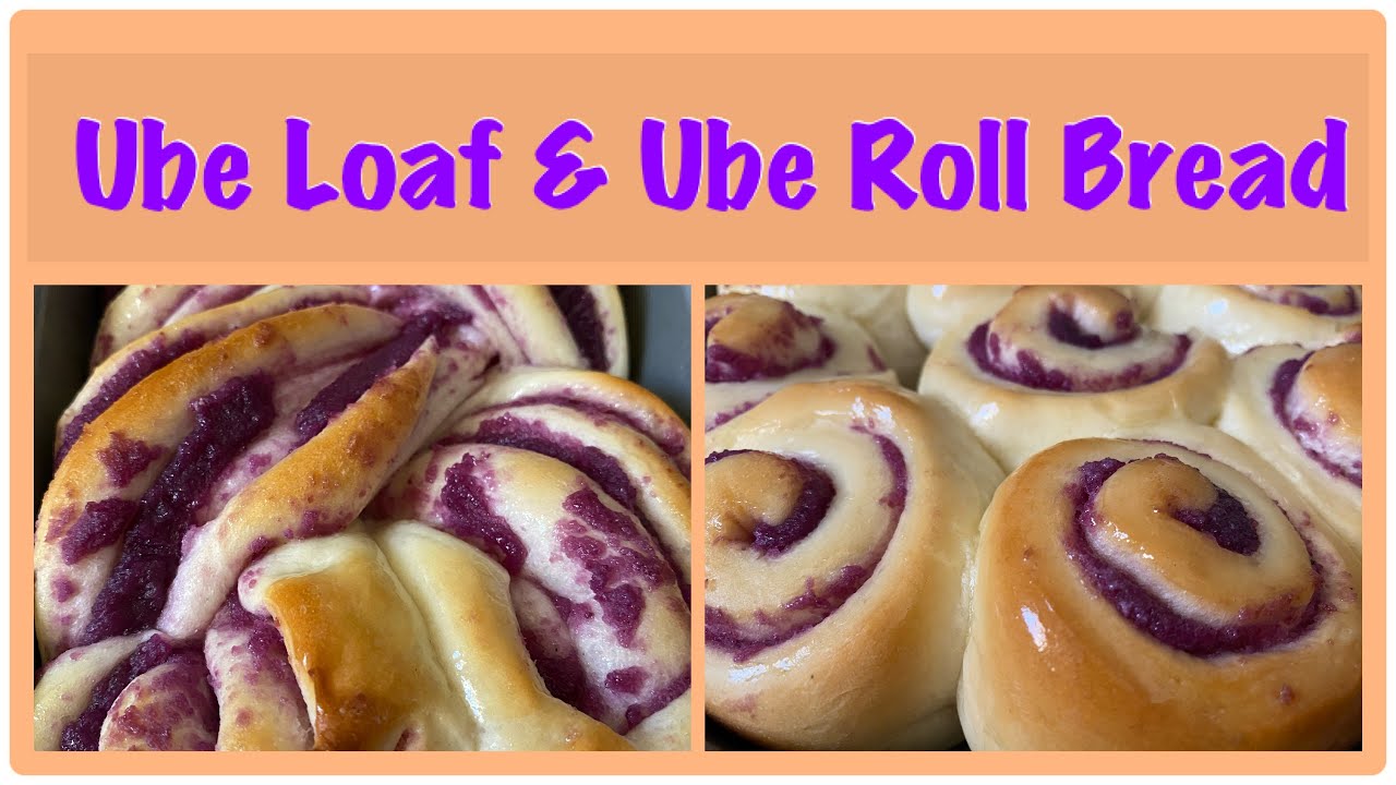 2 in 1 Recipe Ube Loaf and Ube Roll Bread - YouTube