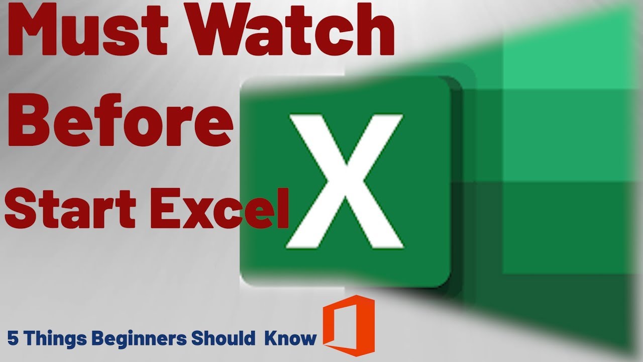 5 Things Beginners Should Know MS Excel Tutorial - Level 1 - YouTube