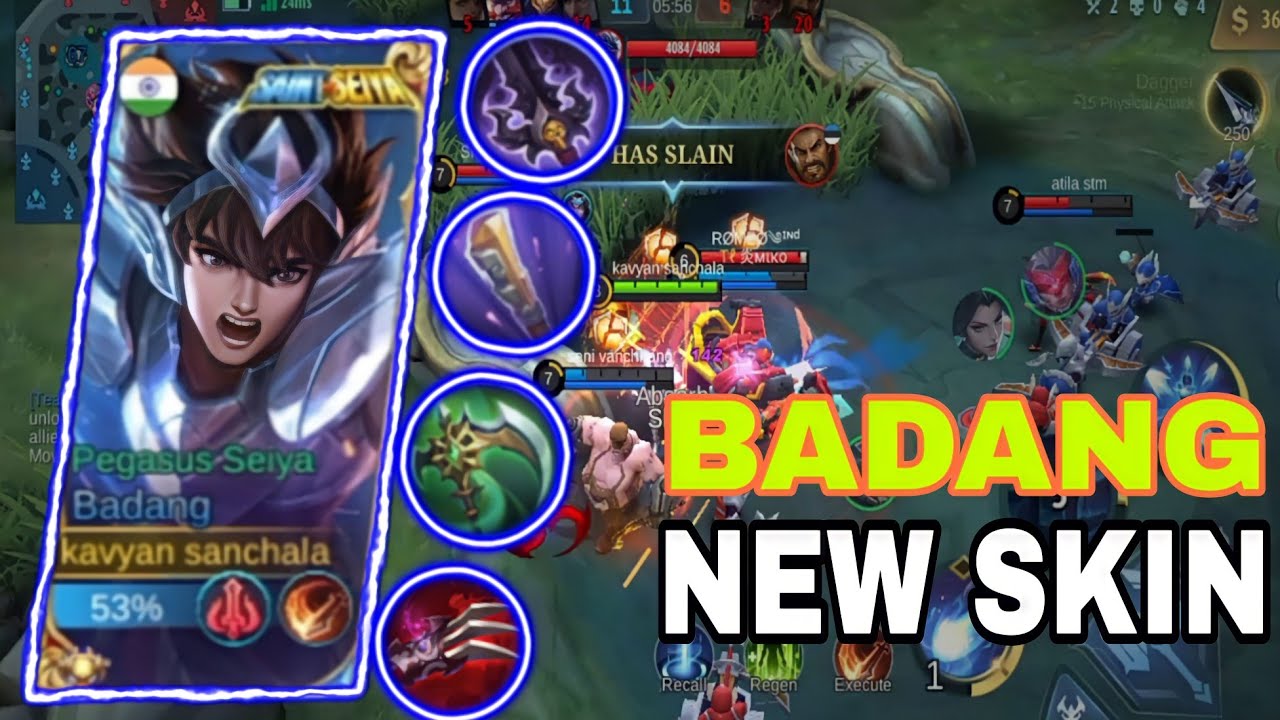 Pegasus seiyu badang new skin gameplay | must try this build and spell ...