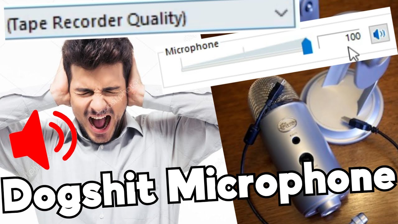 how to make mic sound like trash (tons of noise and static) - YouTube