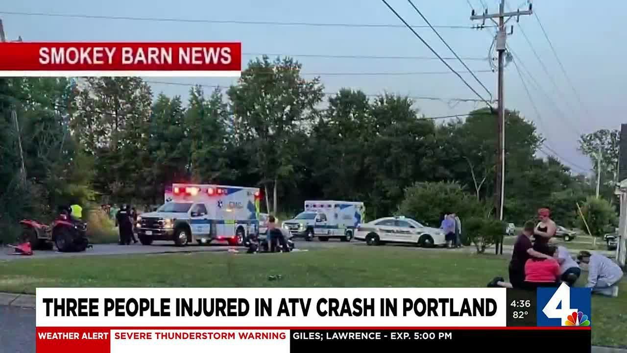 Three people injured in ATV crash in Portland - YouTube