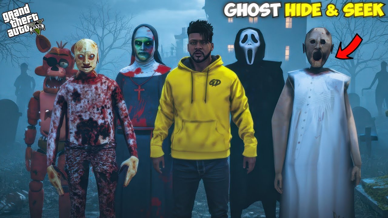 Franklin Playing Ghost Hide and Seek in GTA 5! - YouTube