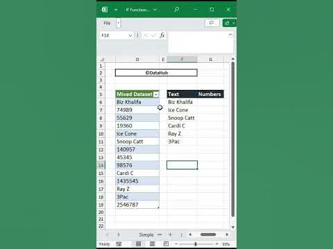 Excel Tips: Separate Number and Text from Mixed DataSet #dataanalysis #excelfansonly # ...
