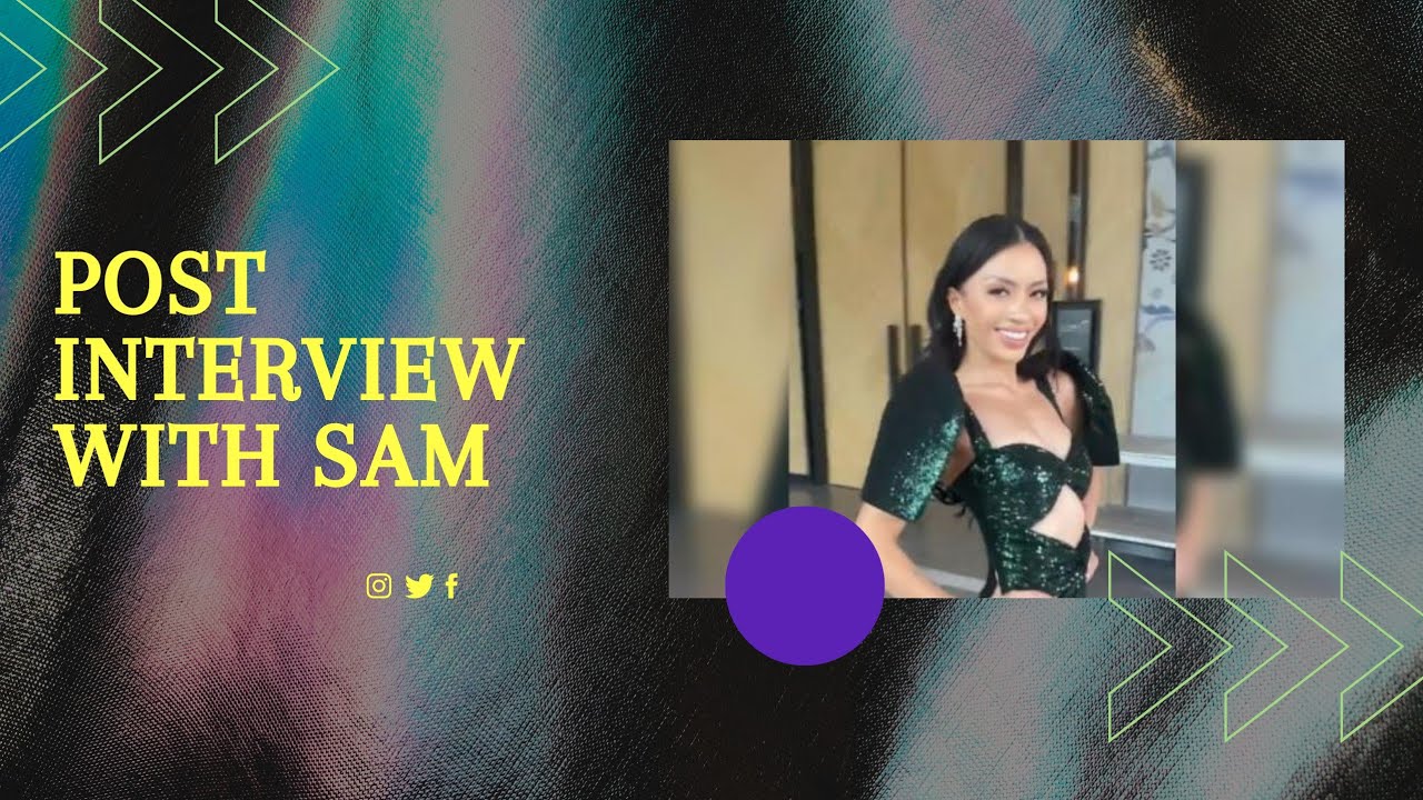 Samantha Panlilio Post Interview Miss Grand International 2021 - YouTube