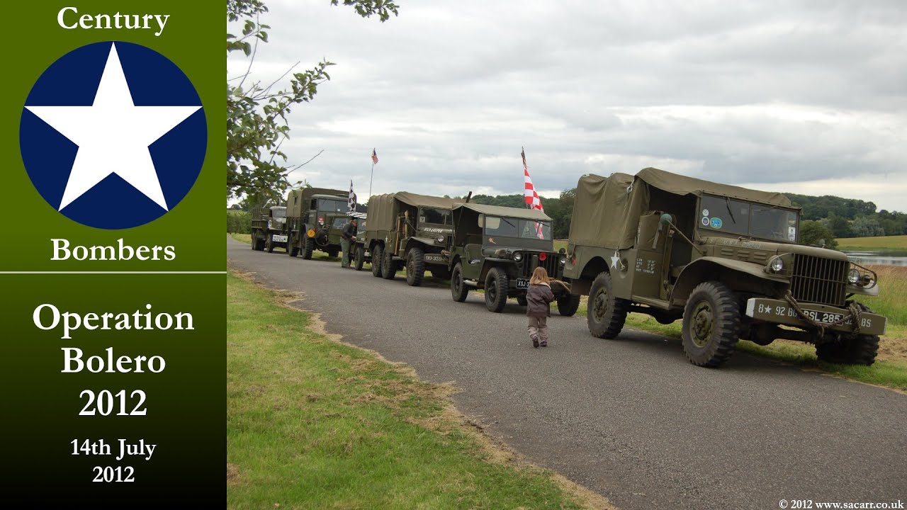 Operation Bolero 2012 - Convoy to Knettishall Airfield - YouTube