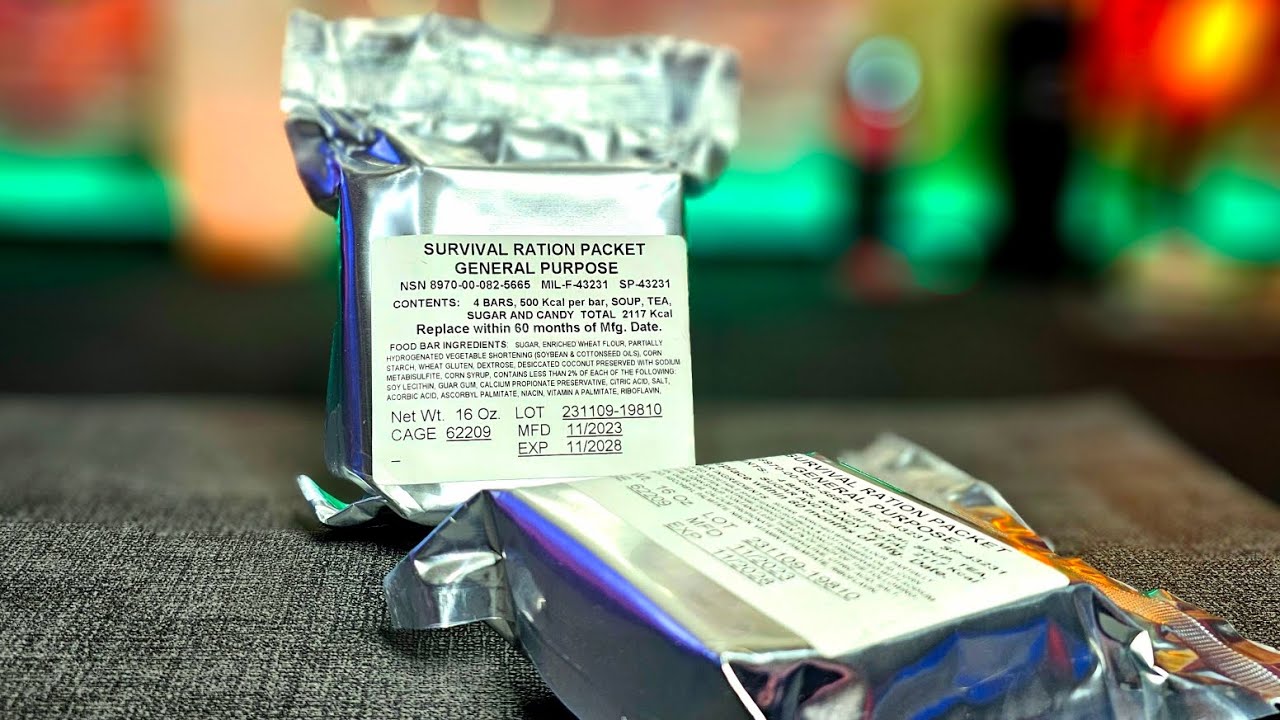*NEW FPSGP* 2023 Survival, Ration Packet, General Purpose l FOOD BARS ...